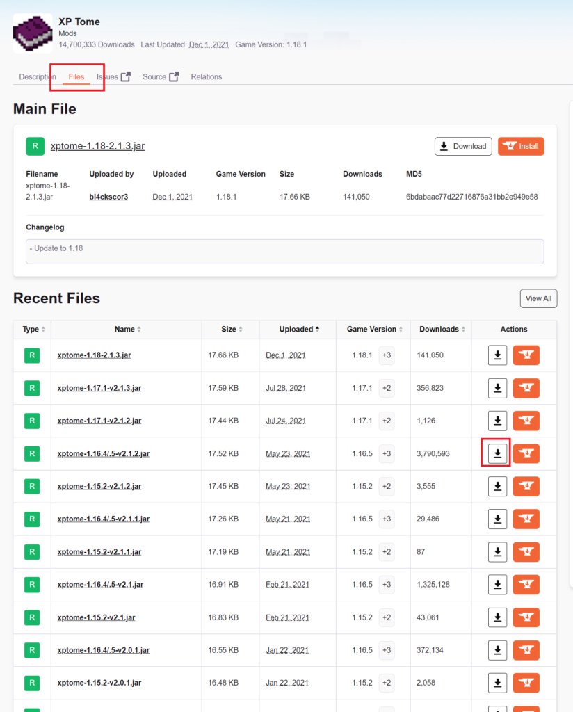 [マイクラ攻略]XPを蓄積したり取り出すことができるXP Tome Modの概要(使い方・遊び方)と導入方法(インストール・入れ方)│親子で ...